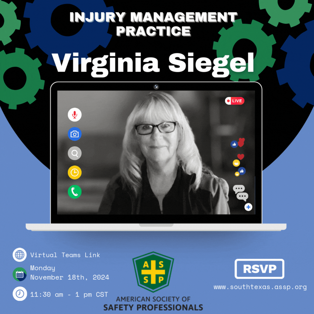 November Chapter Meeting (Virtual Only) – ASSP South Texas Chapter